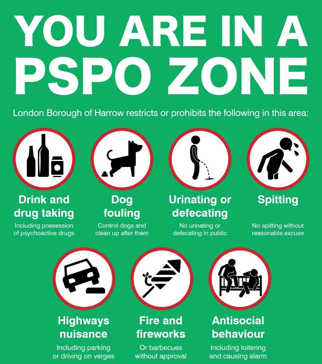 Harrow Public Spaces Protection Orders(PSPO) - The Pinner Association